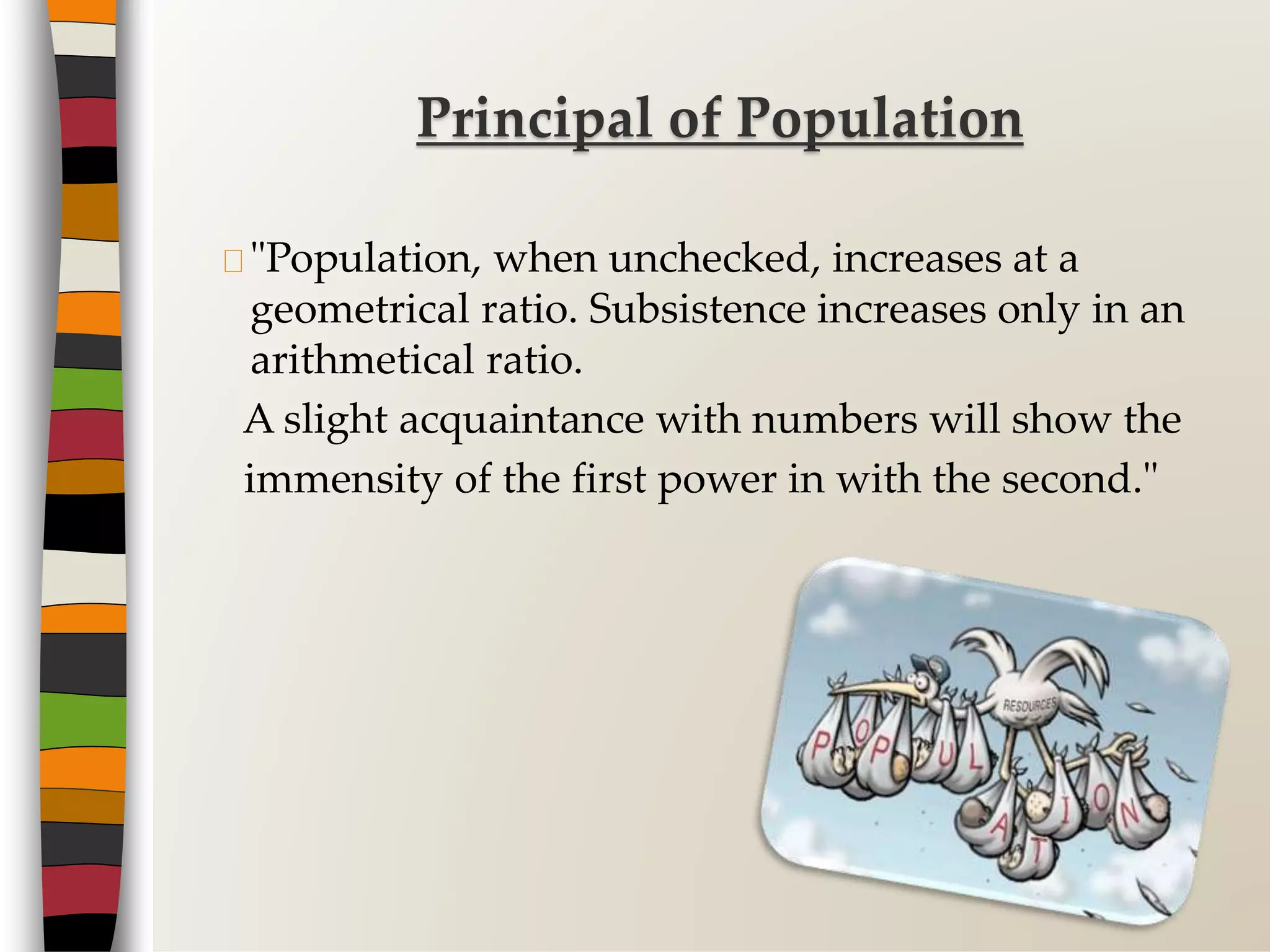 Malthusian theory of population | PPTX