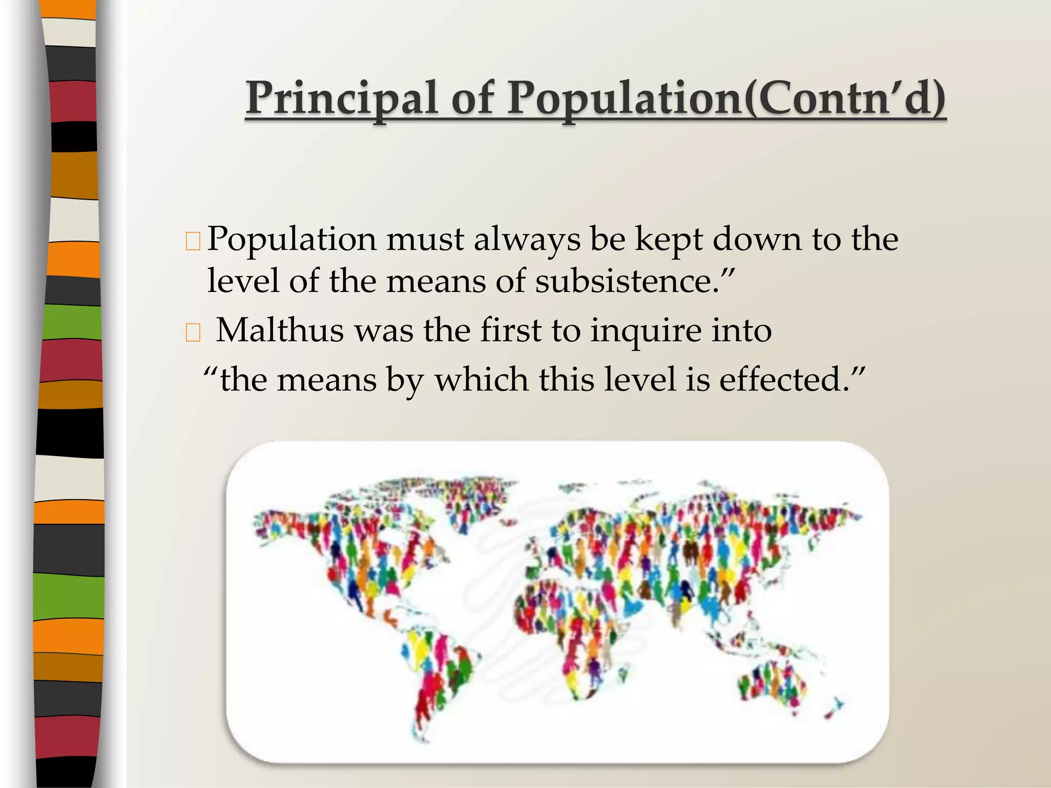 Malthusian theory of population | PPTX