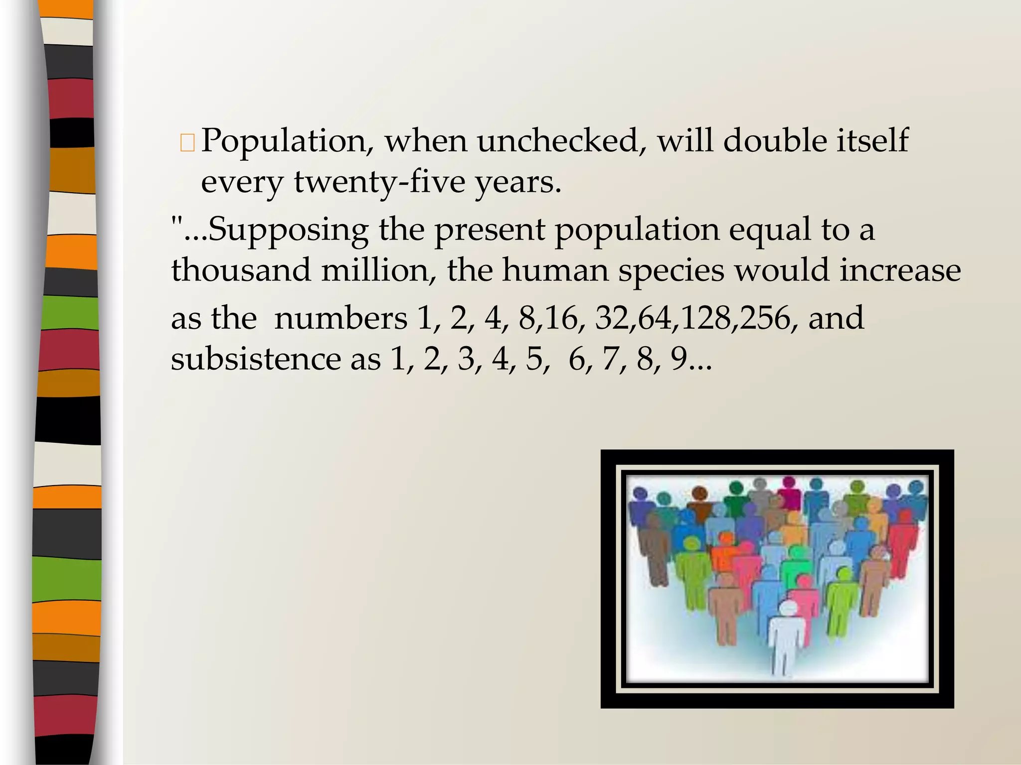 Malthusian theory of population | PPTX