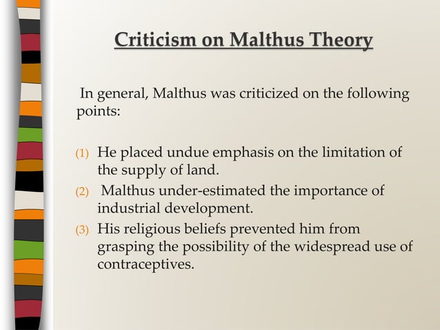 Malthusian theory of population | PPT