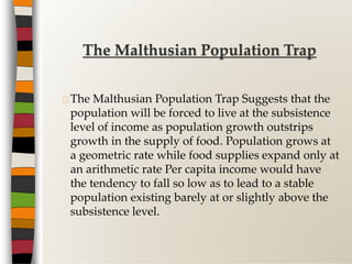 Malthusian theory of population | PPTX