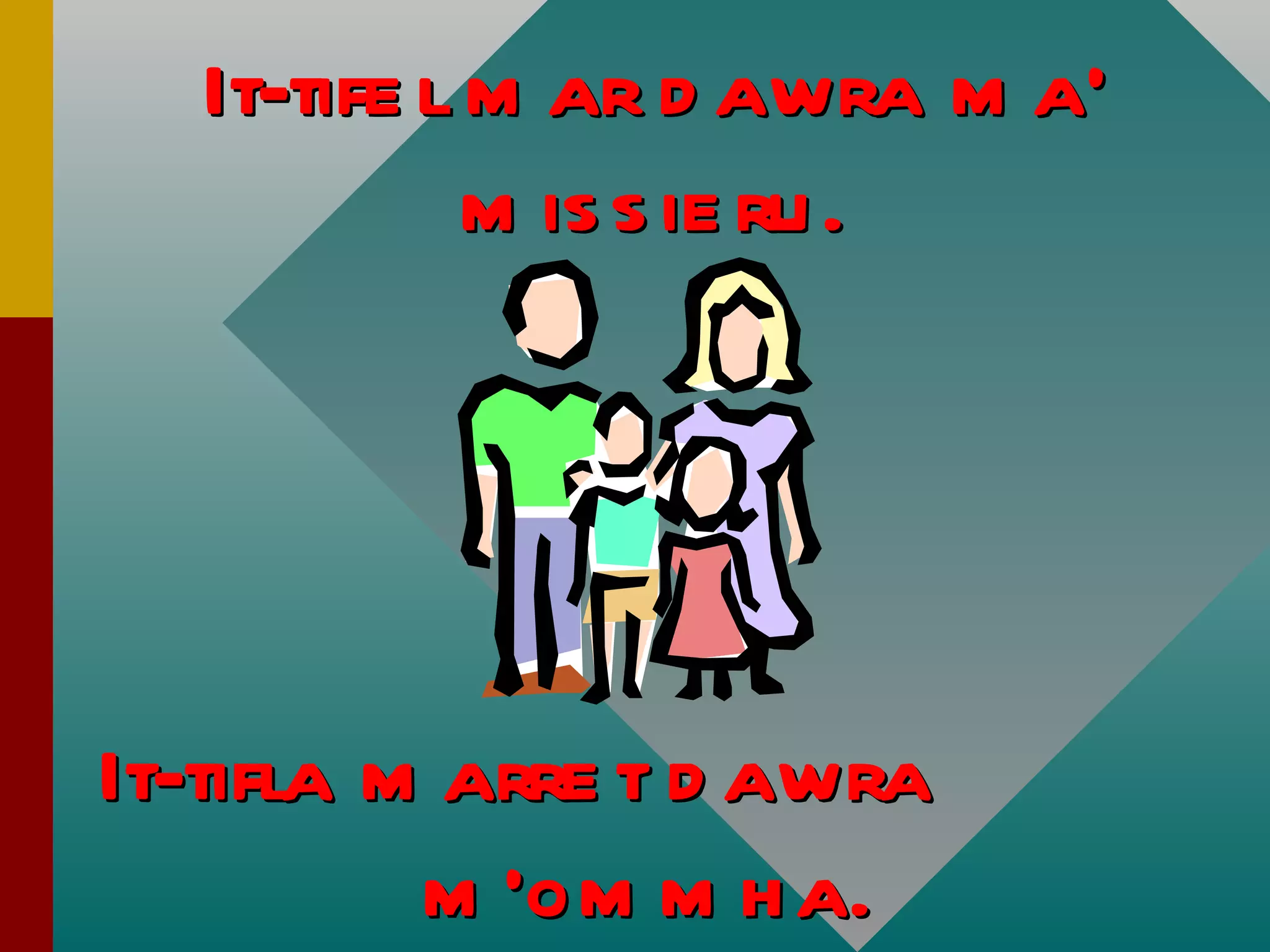 Maskil u Femminil | PPT