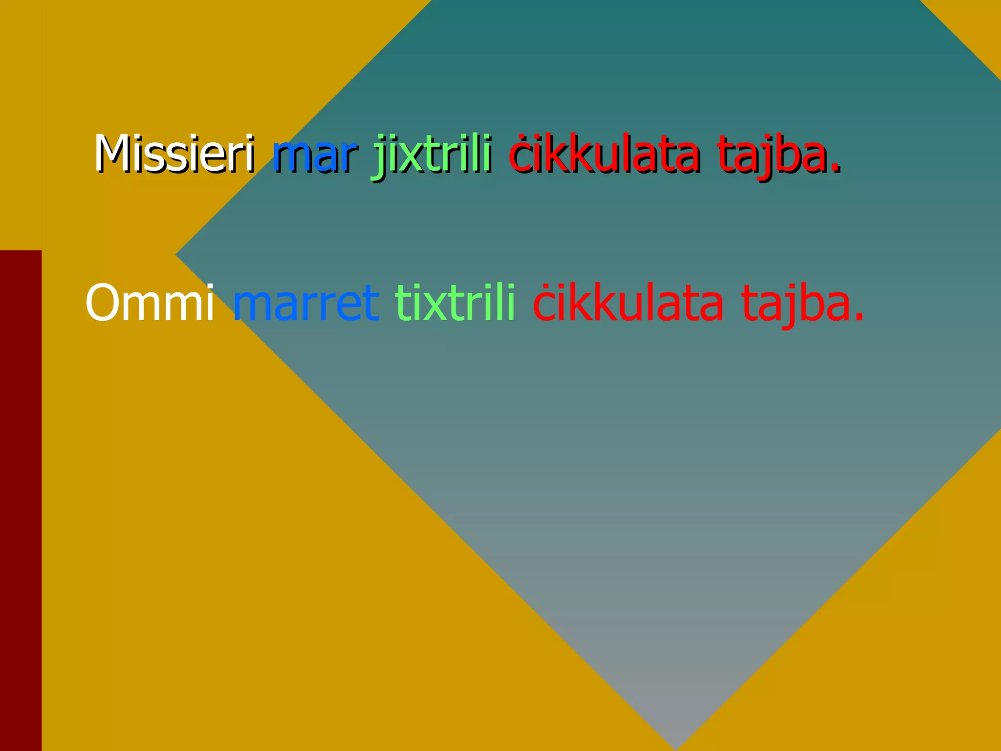 Il-Maskil u l-Femminil | PPT