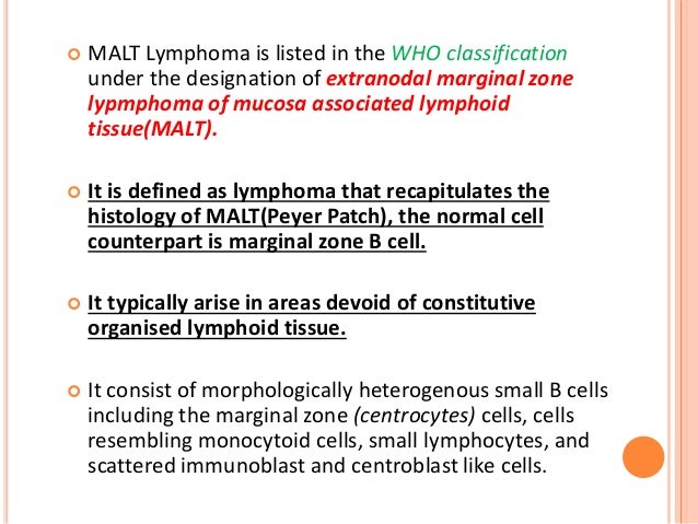 Malt lymphoma