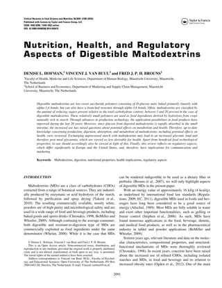 maltodextrina digerible.pdf | Digestive Disorders | Diseases and Conditions