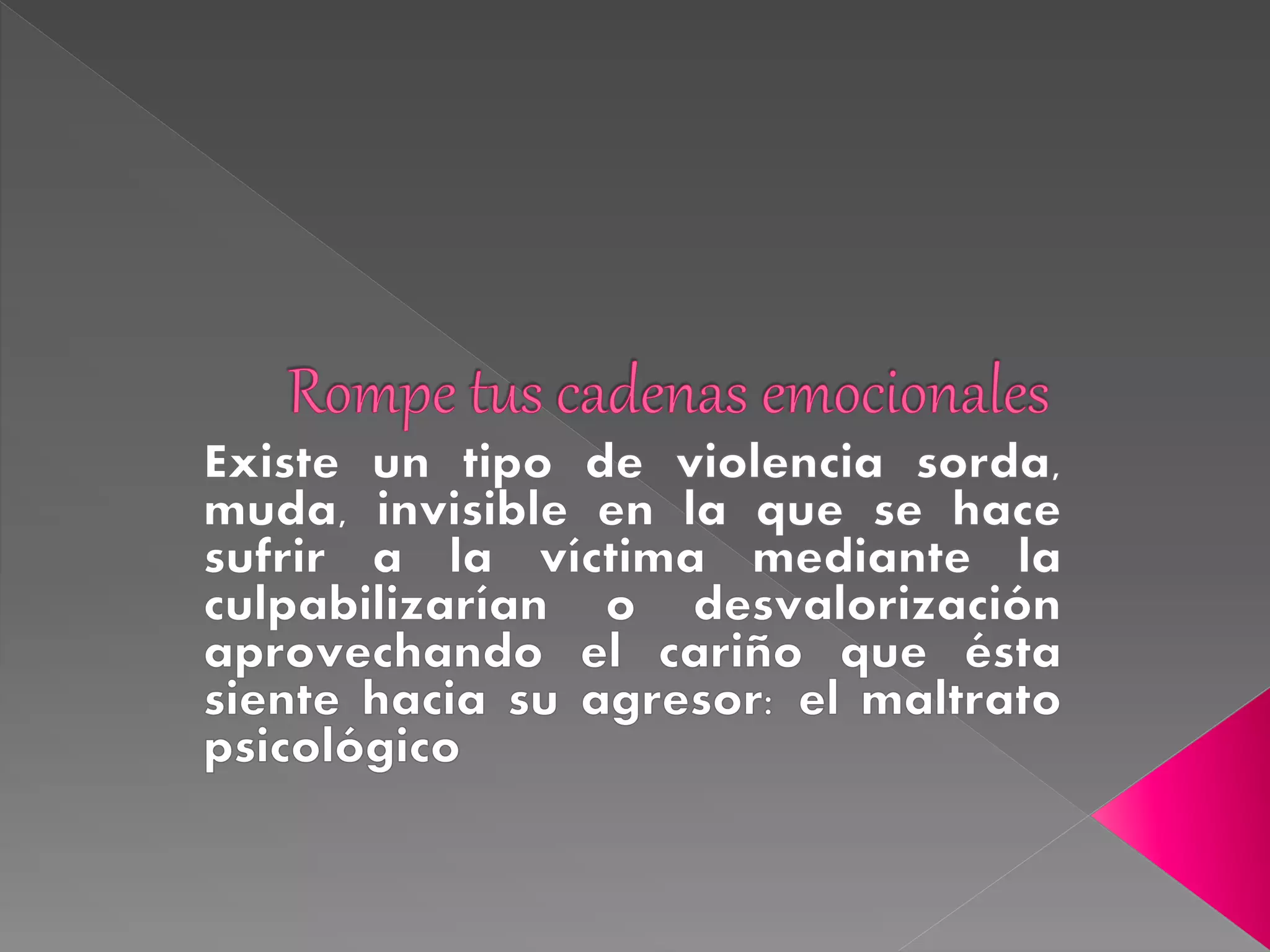 Maltrato psicologico | PPTX