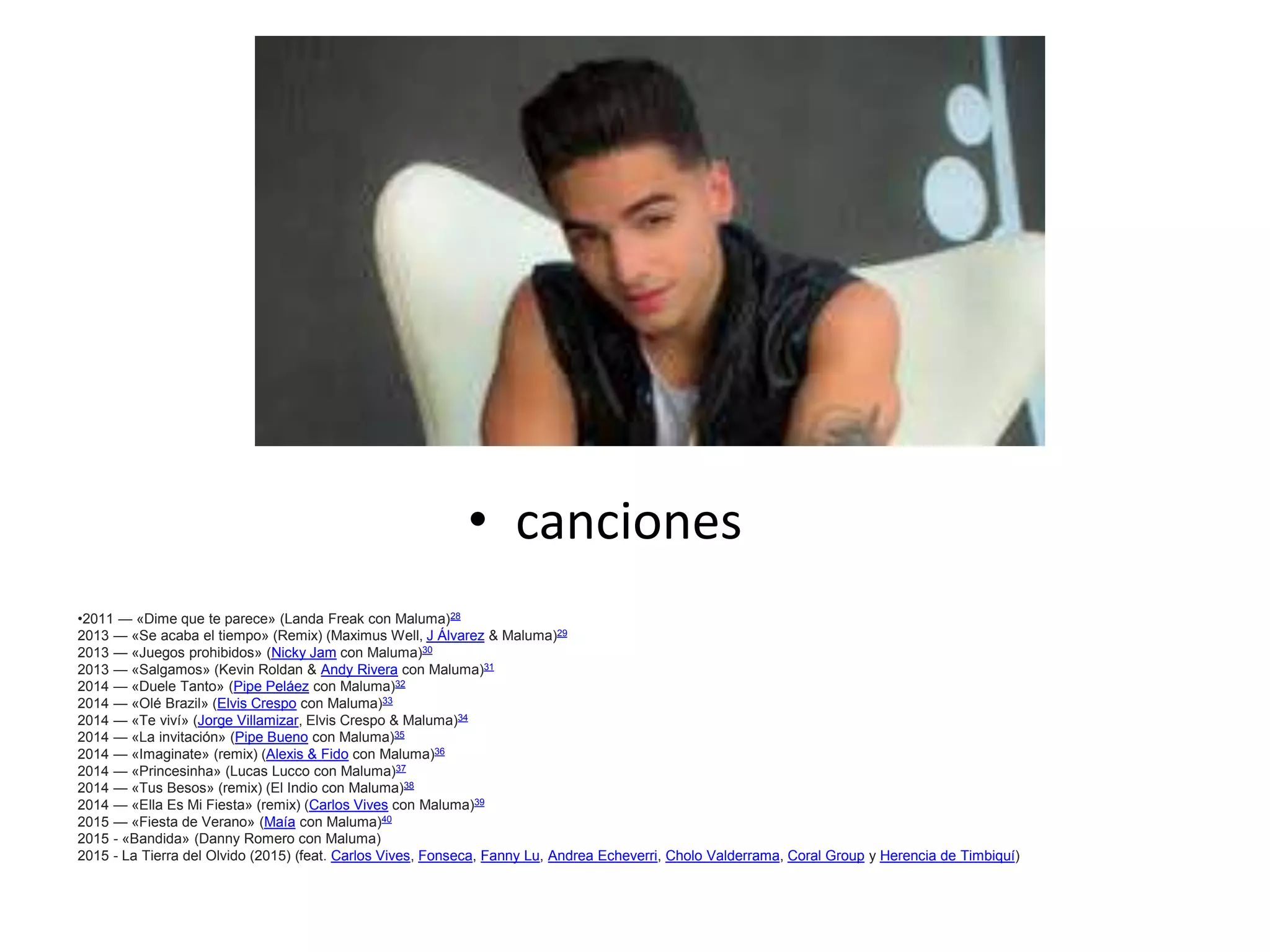 Maluma biografia | PPT