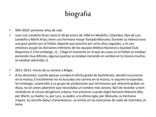 Maluma biografia | PPTX