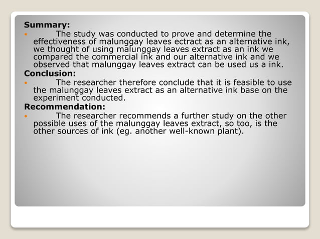 Malunggay leaves extract as an alternative ink.pptx