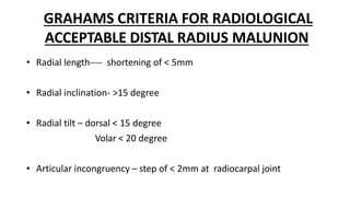 Malunited distal radius fracture | PPTX