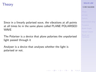Malus law salman | PDF