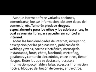 Mal uso de Internet | PPTX