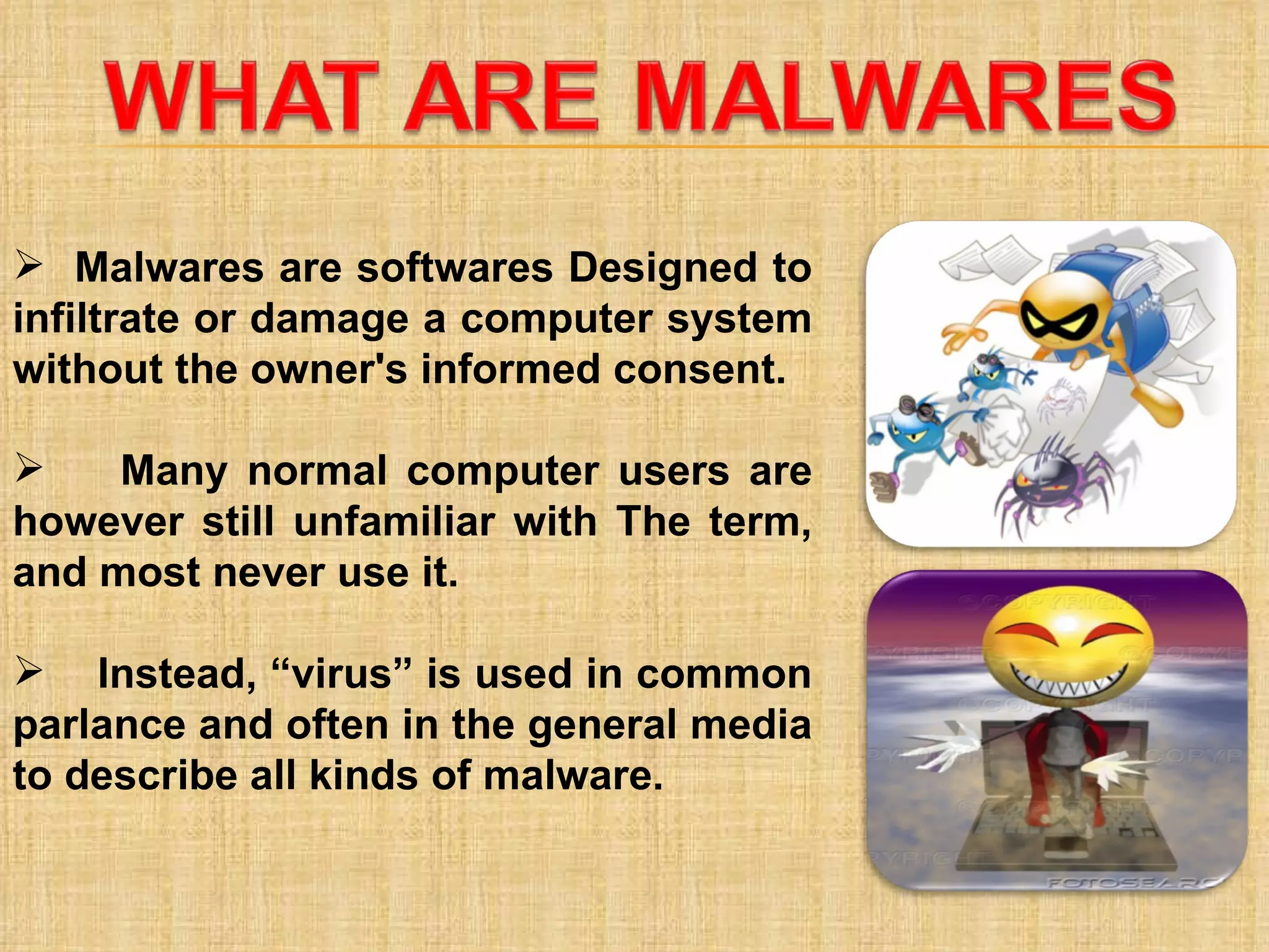 introduction to malwares,virus,trojan horse | PPS