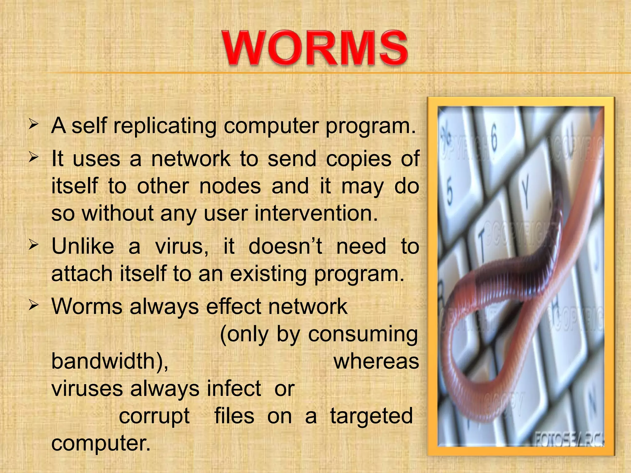 introduction to malwares,virus,trojan horse | PPS | Operating Systems | Computer Software and ...