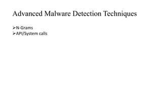 Malware Detection Using Data Mining Techniques | PPTX