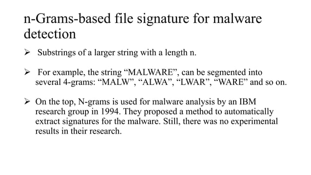 Malware Detection Using Data Mining Techniques | PPTX