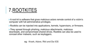 Type of Malware and its different analysis and its types ! | PPTX
