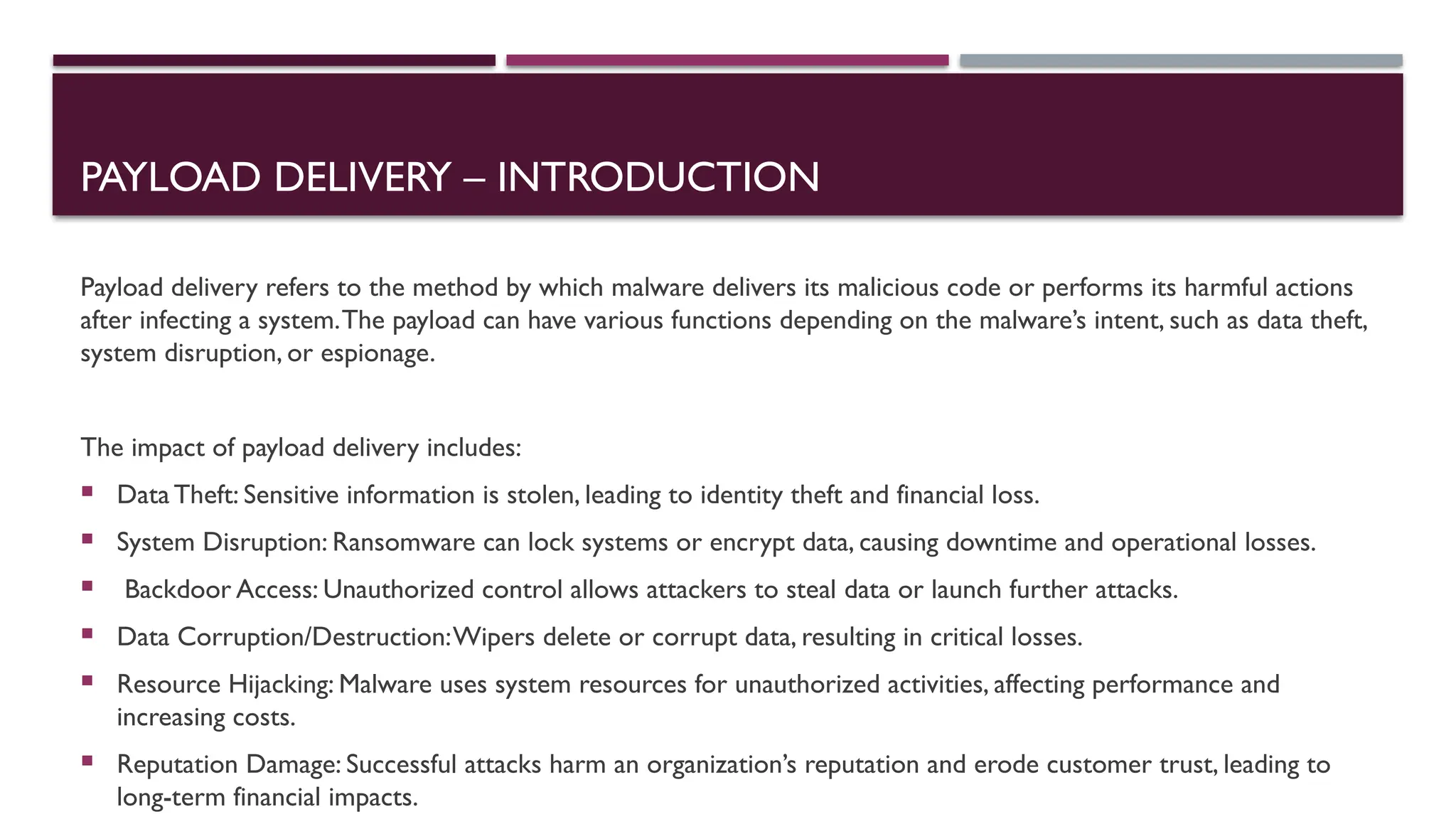 Anatomy of Malware attack- infection vector,propagation and payload ...