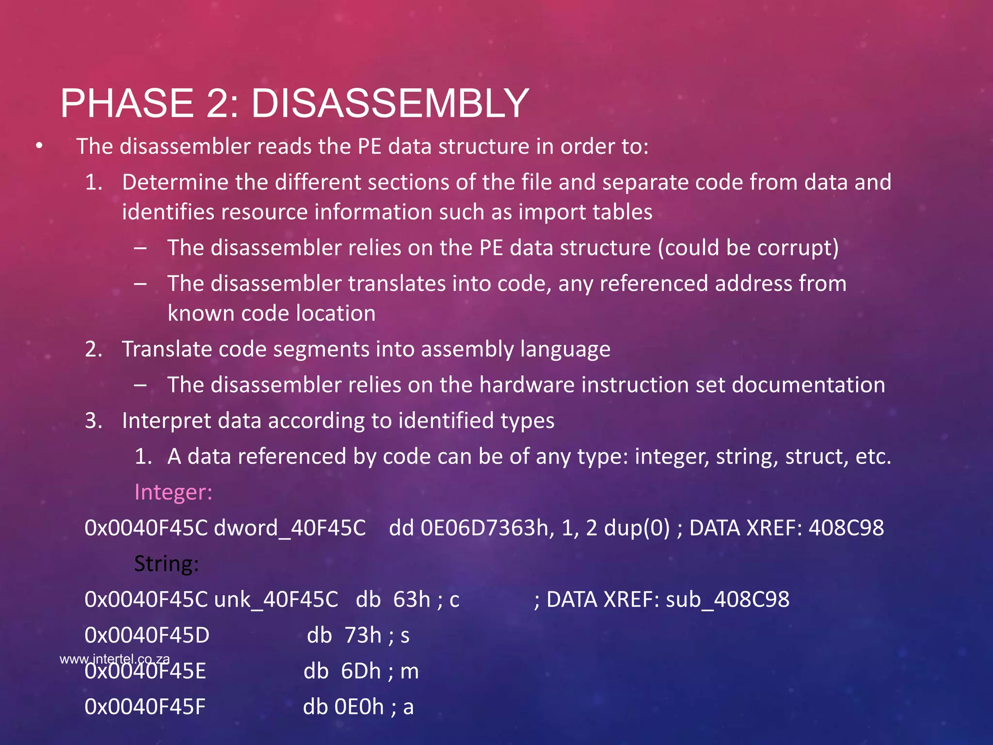 Reverse Engineering Malware - A Practical Guide | PPTX | Computer Software and Applications ...
