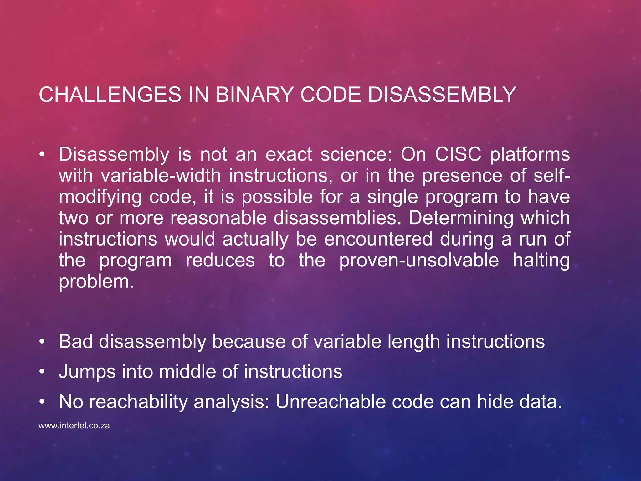 Reverse Engineering Malware - A Practical Guide | PPTX | Computer Software and Applications ...