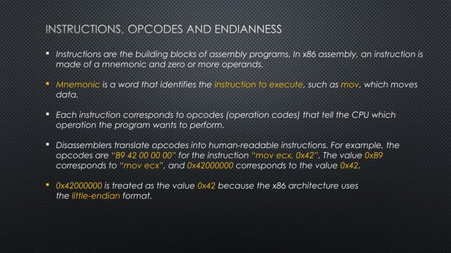 Malware Analysis - x86 Disassembly | PPT