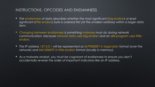 Malware Analysis - x86 Disassembly | PPT