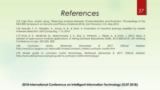 Malware analysis on android using supervised machine learning techniques | PPT