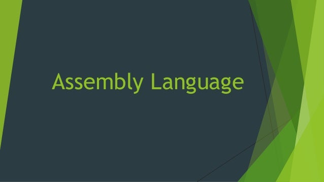 Assembly Language Example With Mapping From C To Assembly