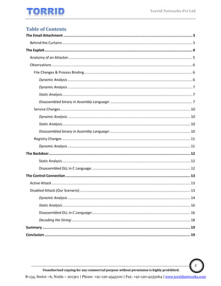 Malware Analysis Report | PDF