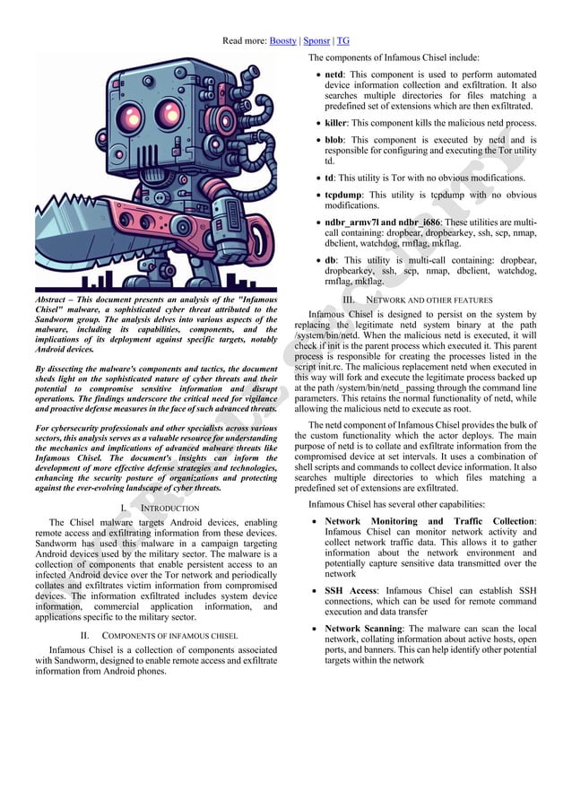 Malware Analysis Report Infamous Chisel En Pdf