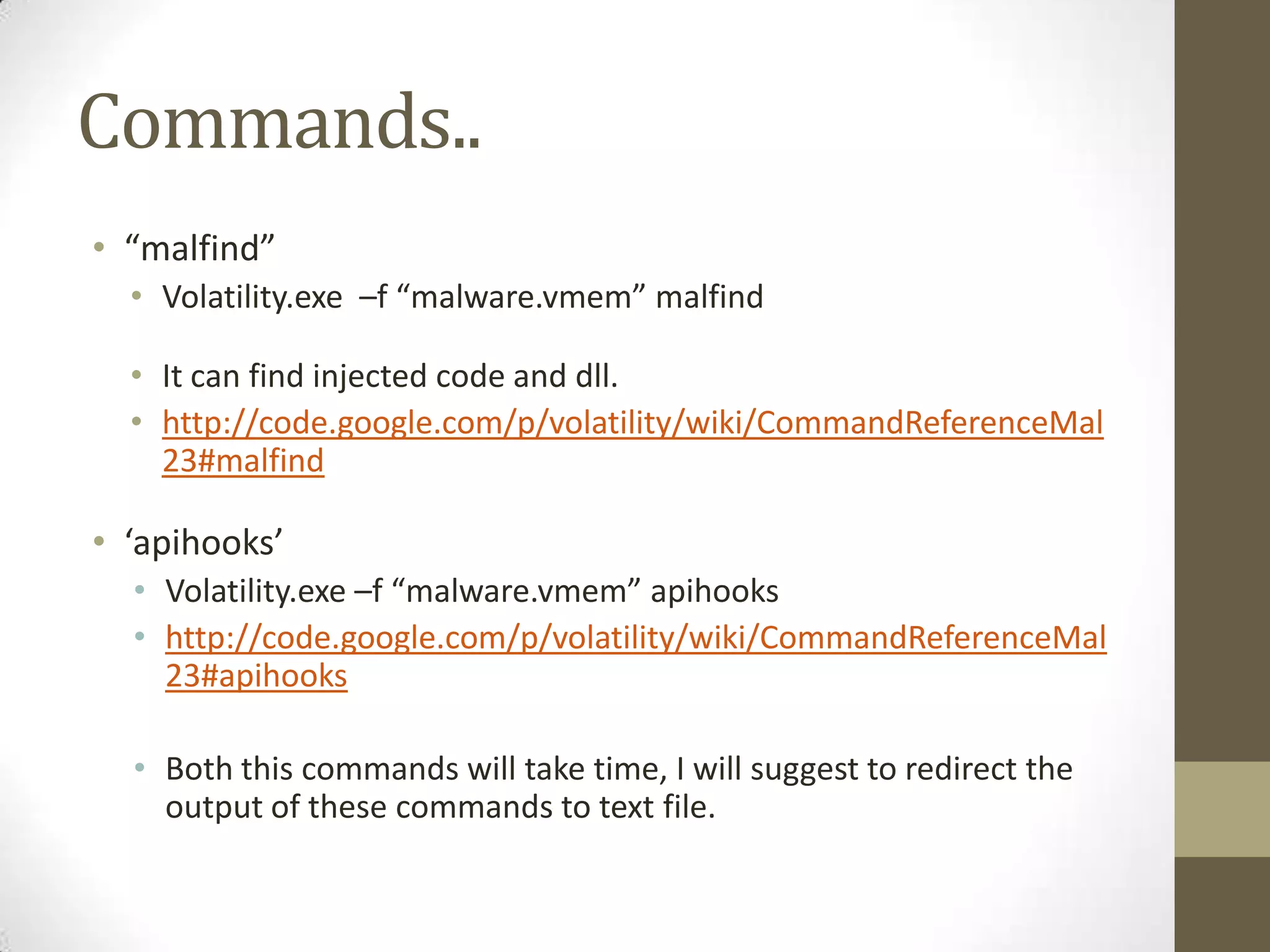 Malware analysis using volatility | PPT