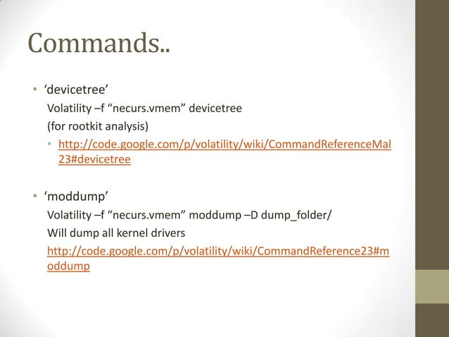 Malware analysis using volatility | PPT