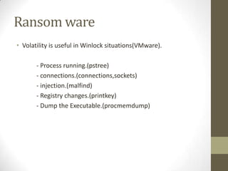 Malware analysis using volatility | PPT