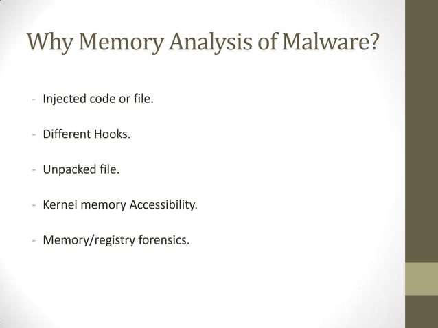 Malware analysis using volatility | PPT | Free Download