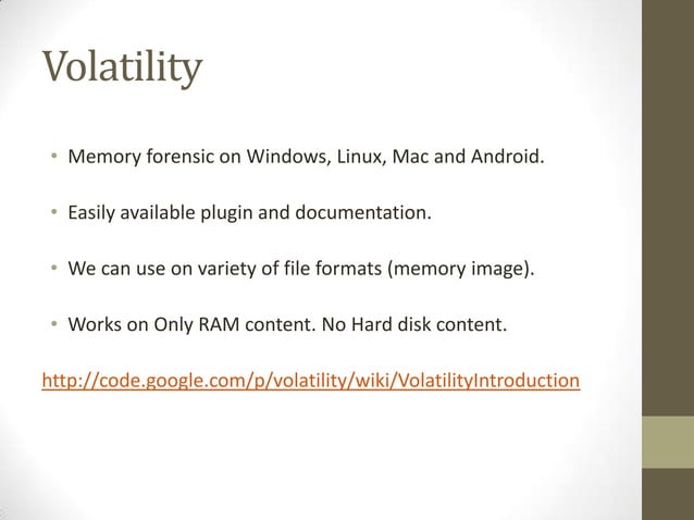 Malware analysis using volatility | PPT