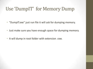 Malware analysis using volatility | PPT