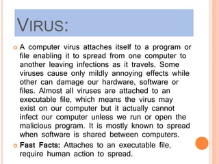 Malware and it's types | PPTX