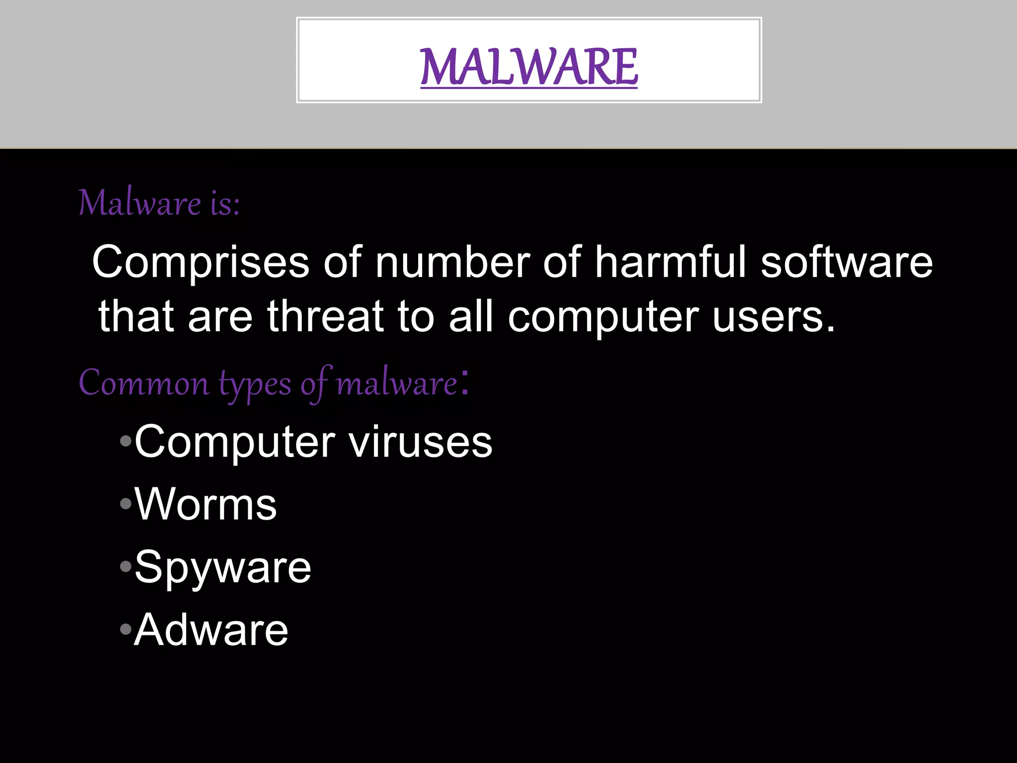 Malware and its types | PPTX