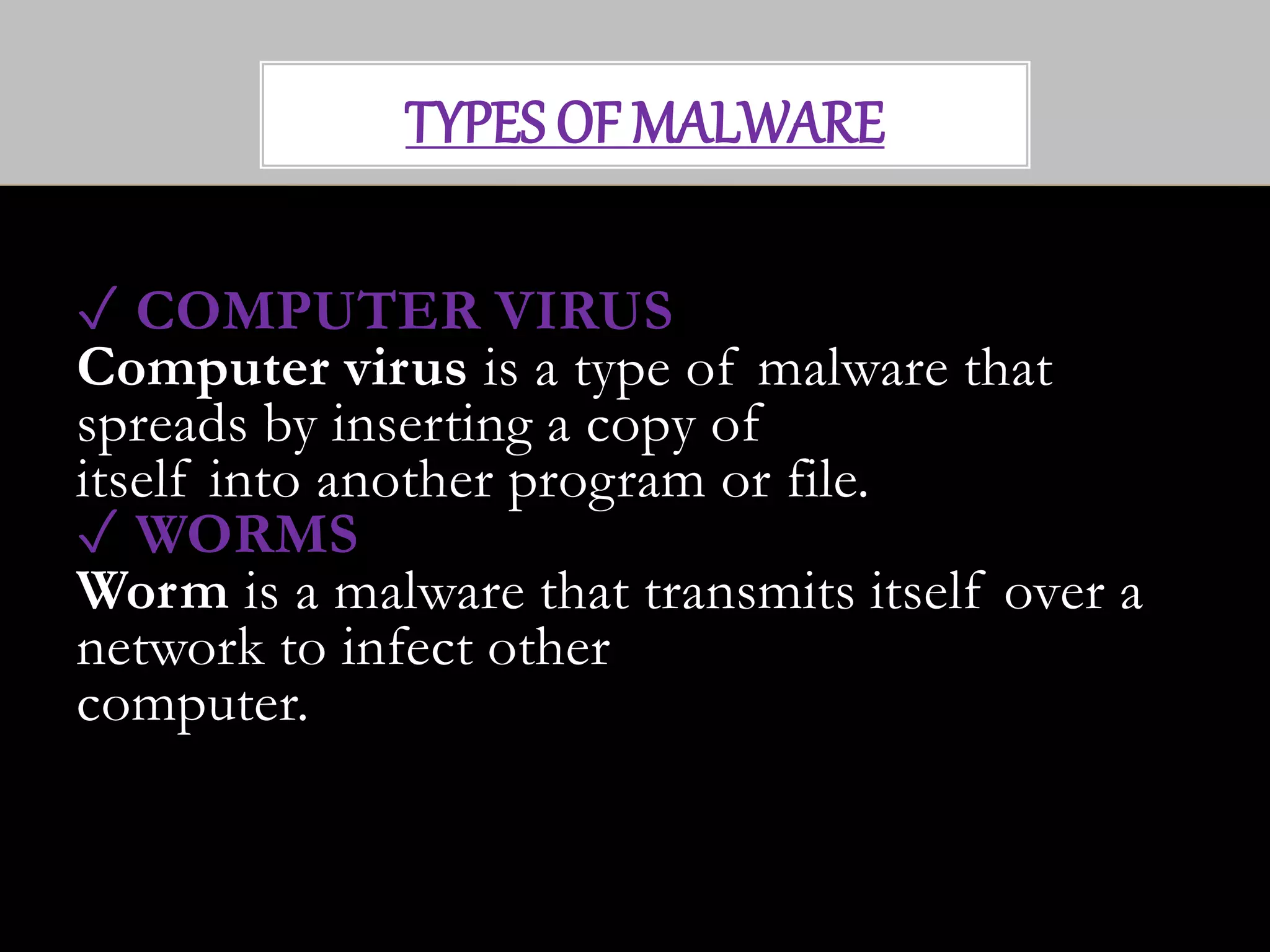 Malware and its types | PPTX