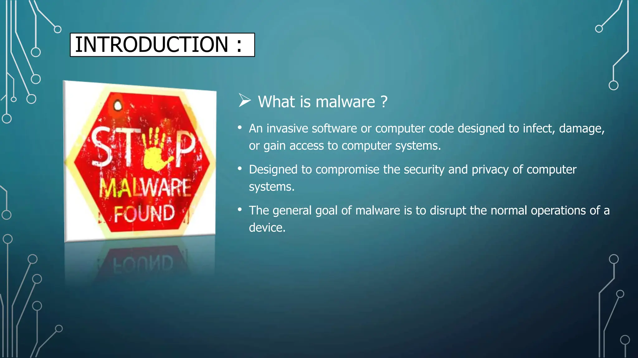 Malware and different types of malwares. | PPTX