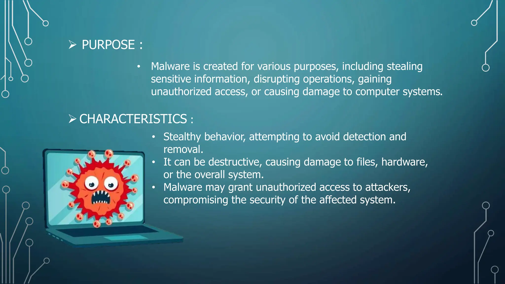 Malware and different types of malwares. | PPTX