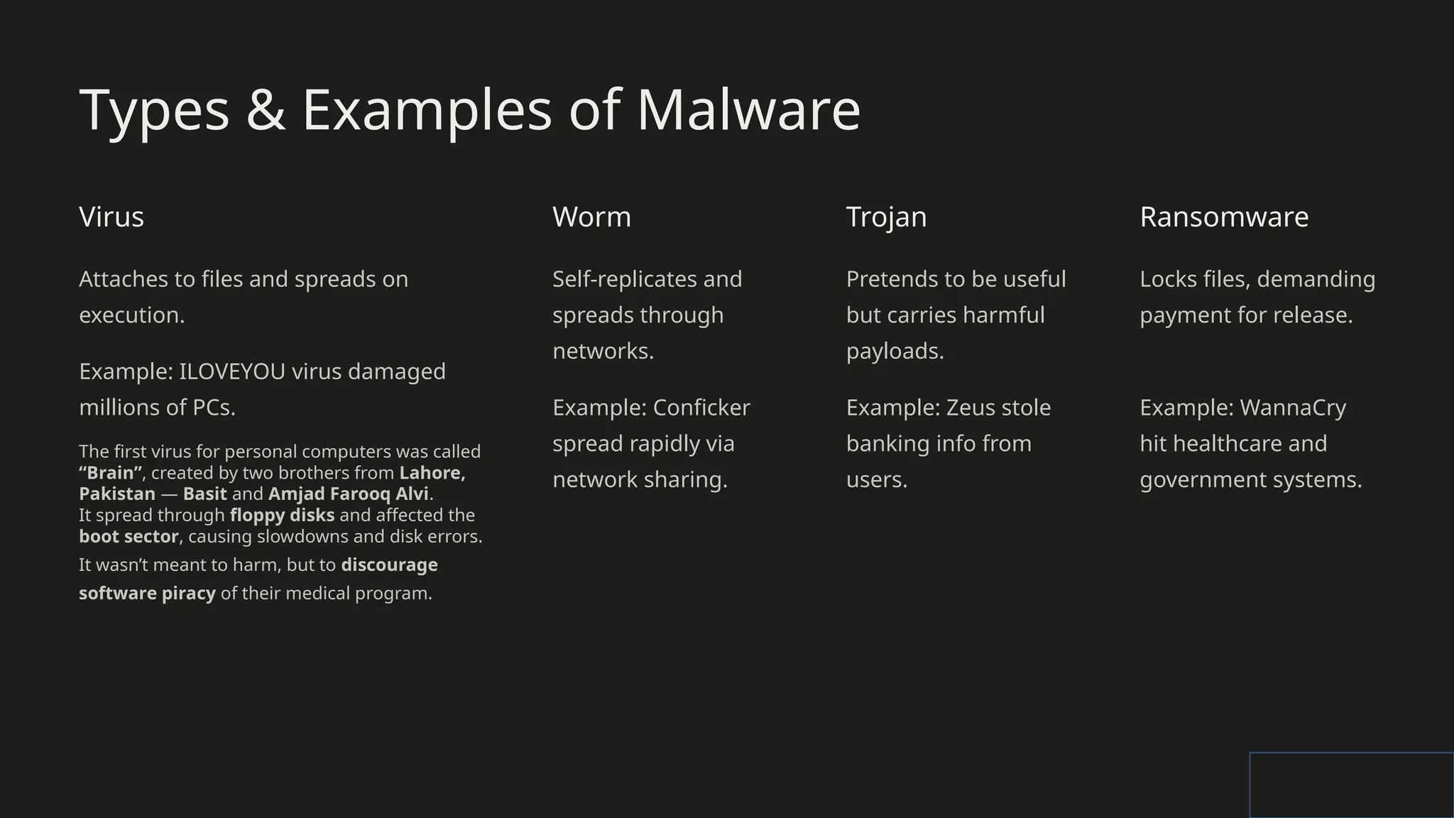 What is Malware, its types and some history .pptx