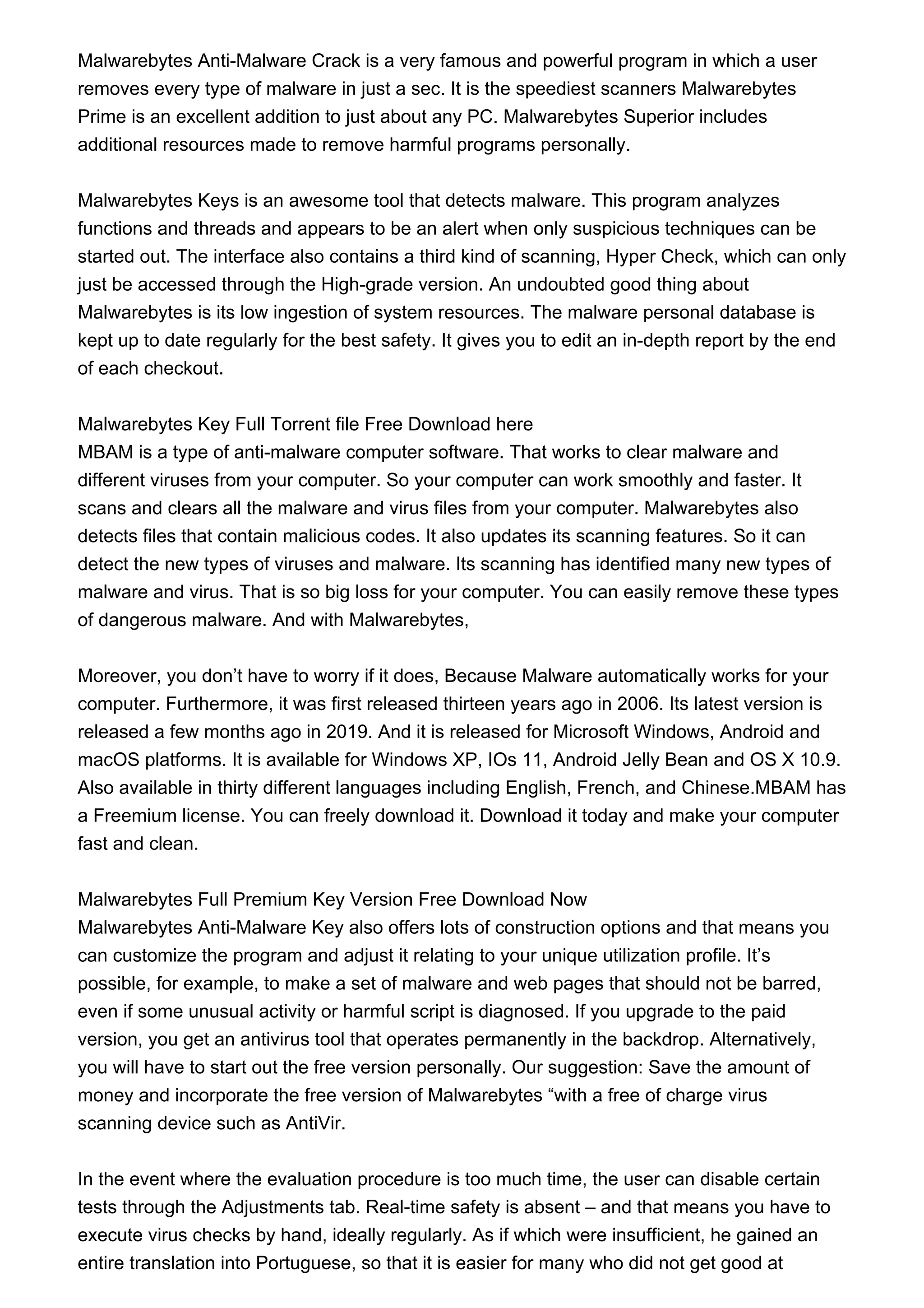 Malwarebytes Anti-Malware Crack | PDF