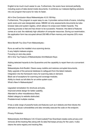Malwarebytes Anti-Malware Crack | PDF