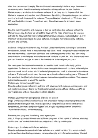 Malwarebytes Anti-Malware Crack | PDF