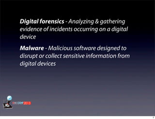 Mobile Malware defense and possibly Anti-forensics | PDF