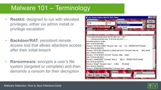 Malware detection how to spot infections early with alien vault usm | PPT