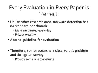 Malware Detection - A Machine Learning Perspective | PPT