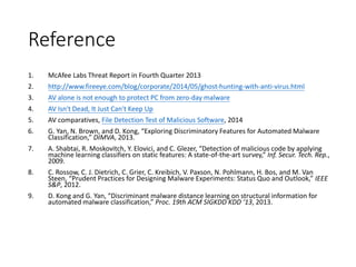 Malware Detection - A Machine Learning Perspective | PPT