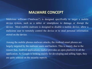 Malware Improvements in Android OS | PPT
